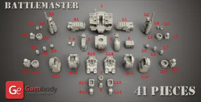 MWO BattleMaster - STL files for 3D Printing | Gambody