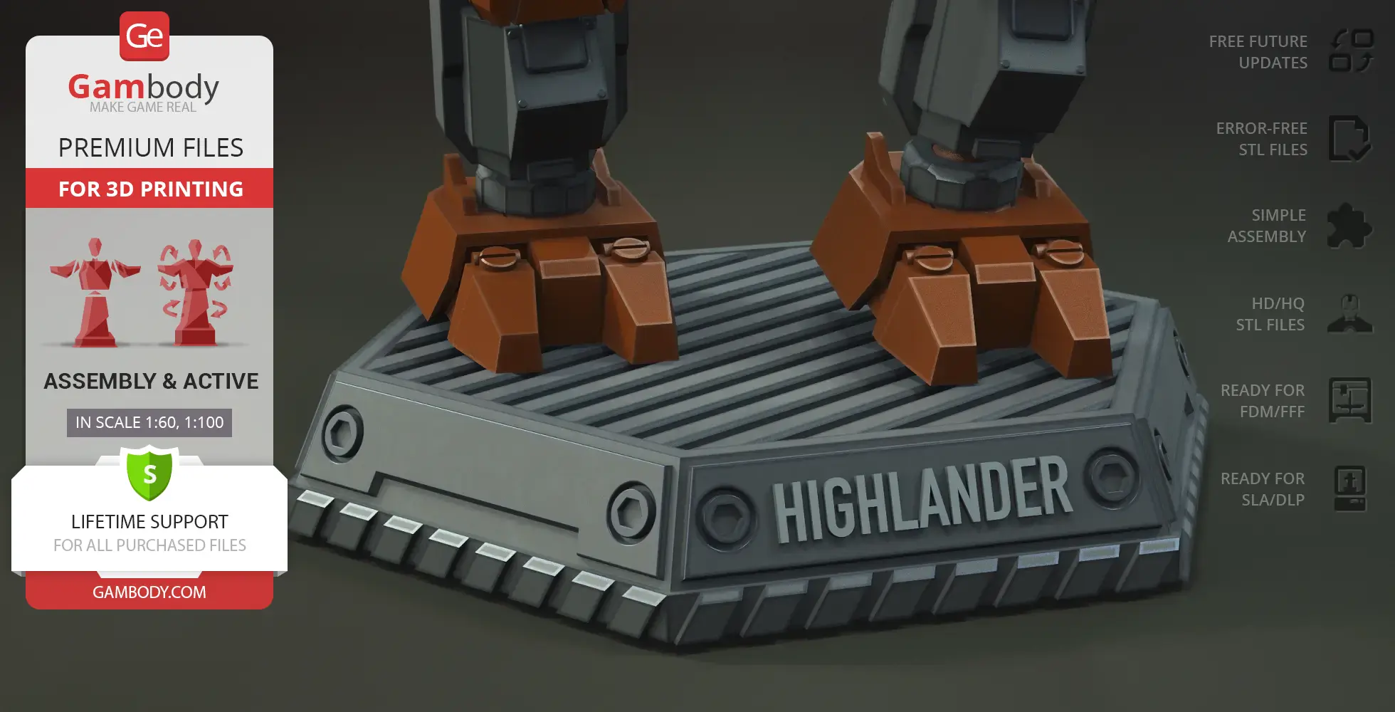 MWO Highlander - AvP 3D Print Models | Gambody