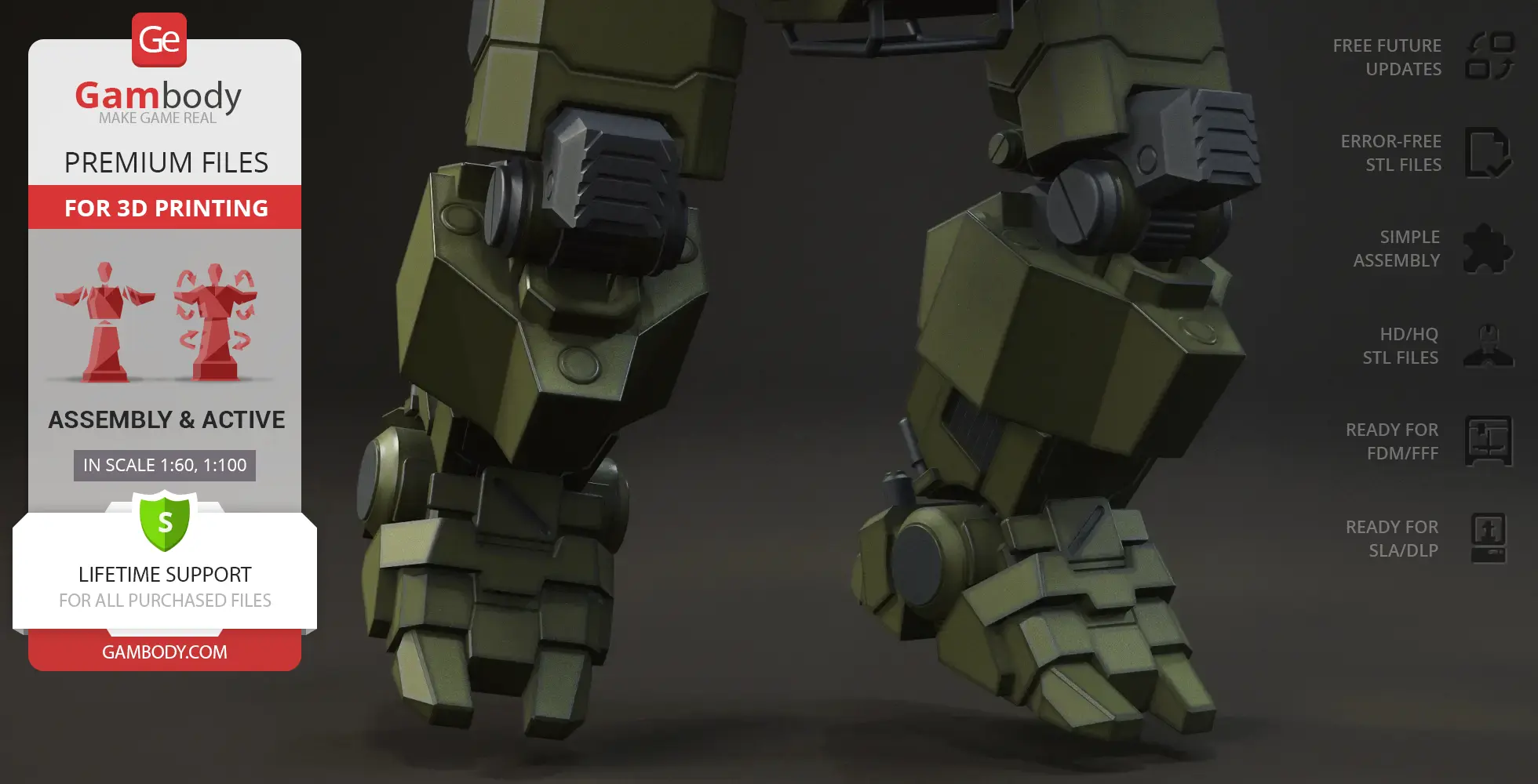 Hunchback BattleMech - 3D Print Models | Gambody