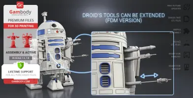 R2-D2 - STL files for 3D Printing | Gambody