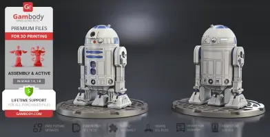 R2-D2 - STL files for 3D Printing | Gambody