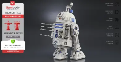 R2-D2 - STL files for 3D Printing | Gambody