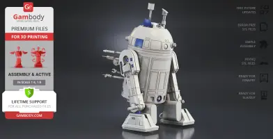 R2-D2 - STL files for 3D Printing | Gambody