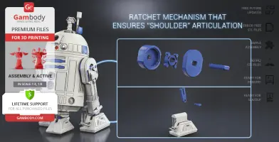 R2-D2 - STL files for 3D Printing | Gambody