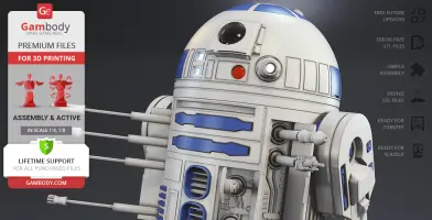 R2-D2 - STL files for 3D Printing | Gambody