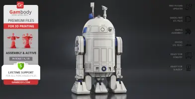 R2-D2 - STL files for 3D Printing | Gambody