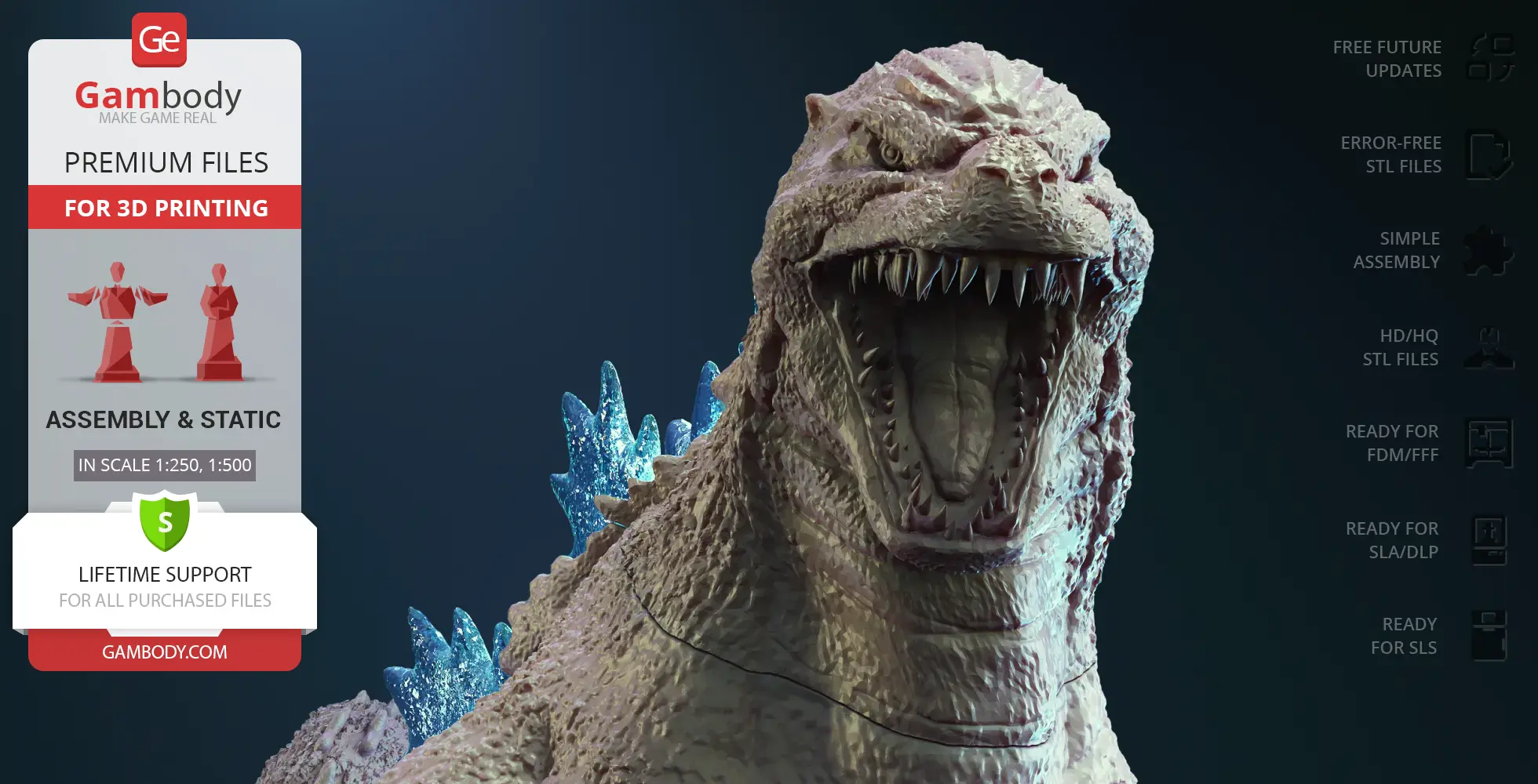 Heisei Godzilla - Kaiju 3D Models & STL Files | Gambody