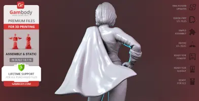 Gambody STL files of Power Girl Karen Starr for 3D Printer