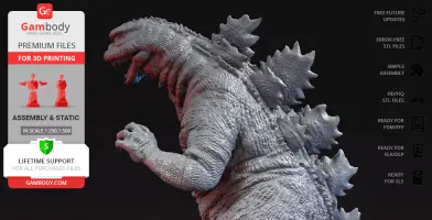Gambody STL files of Godzilla The SoshingekiGoji for 3D Printing