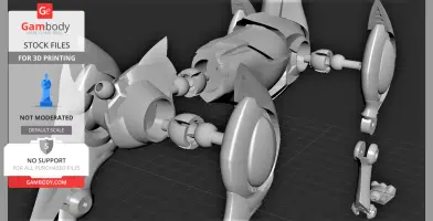 Friender (Kyashan) - MAXLAB VERSION - STL files for 3D Printing | Gambody Stock