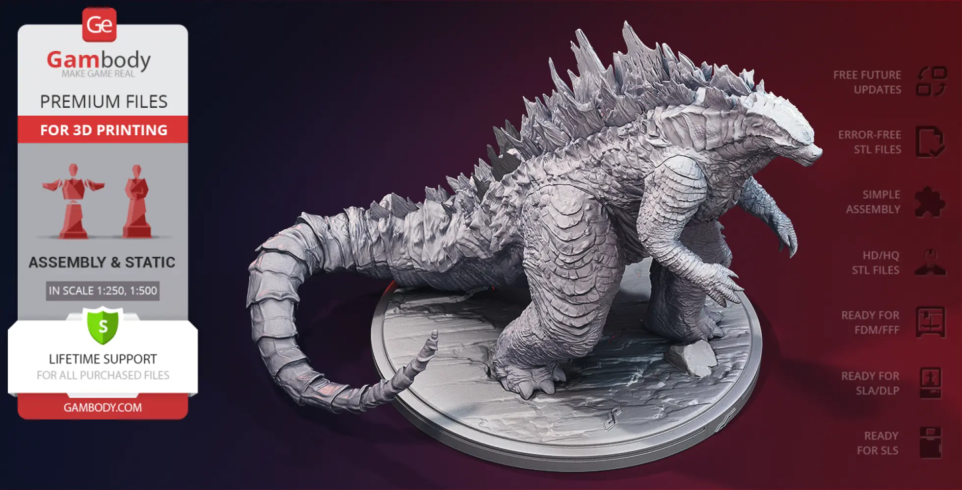 Godzilla 2014 3D Models & STL Files | Gambody