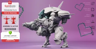 Overwatch D.Va’s Mech - STL files for 3D Printing | Gambody