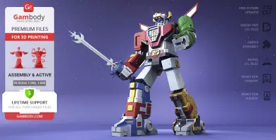 Voltron (1984) - STL files for 3D Printing | Gambody
