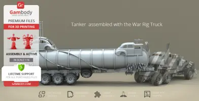Mad Max War Rig Tanker - STL files for 3D Printing | Gambody