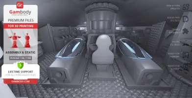 Alien Narcissus Shuttle - STL files for 3D Printing | Gambody