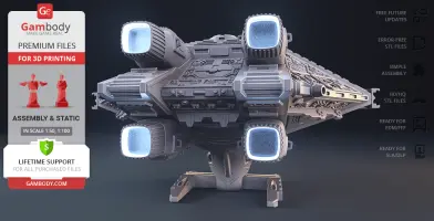 Alien Narcissus Shuttle - STL files for 3D Printing | Gambody
