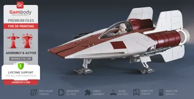 RZ-1 A-Wing - STL files for 3D Printing | Gambody