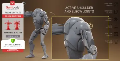 Super Battle Droid - STL files for 3D Printing | Gambody