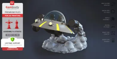 The Space Cruiser - STL files for 3D Printing | Gambody