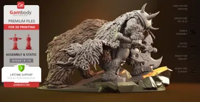 Rexxar & Misha in Diorama - WOW 3D Files | Gambody