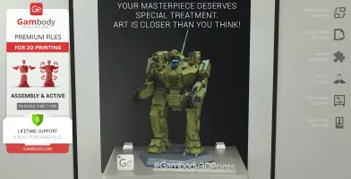 MWO Roughneck - STL files for 3D Printing | Gambody