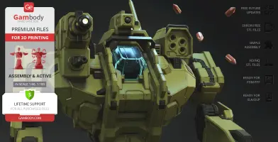 MWO Roughneck - STL files for 3D Printing | Gambody