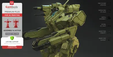MWO Roughneck - STL files for 3D Printing | Gambody