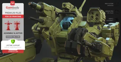 MWO Roughneck - STL files for 3D Printing | Gambody