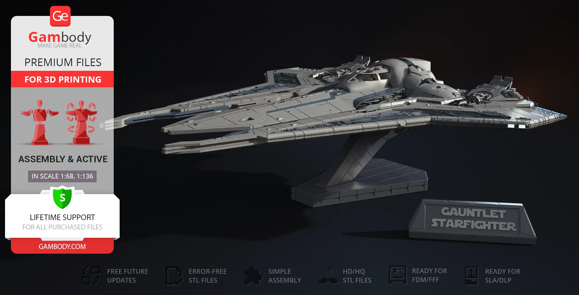 Gauntlet Starfighter - STL files for 3D Printing | Gambody