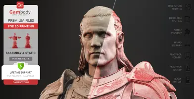 Daemon Targaryen Bust - 3D Printing Files | Gambody
