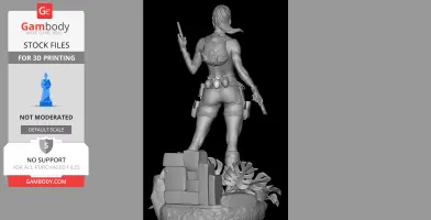 Lara Croft 3D Printing Model - STL files for 3D Printing | Gambody Stock