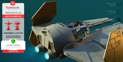 Eta-2 Actis Interceptor - STL files for 3D Printing | Gambody