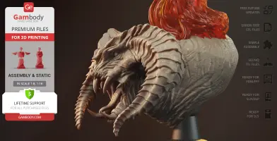 Balrog Bust - 3D Printable files | Gambody