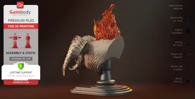 Balrog Bust - 3D Printable files | Gambody