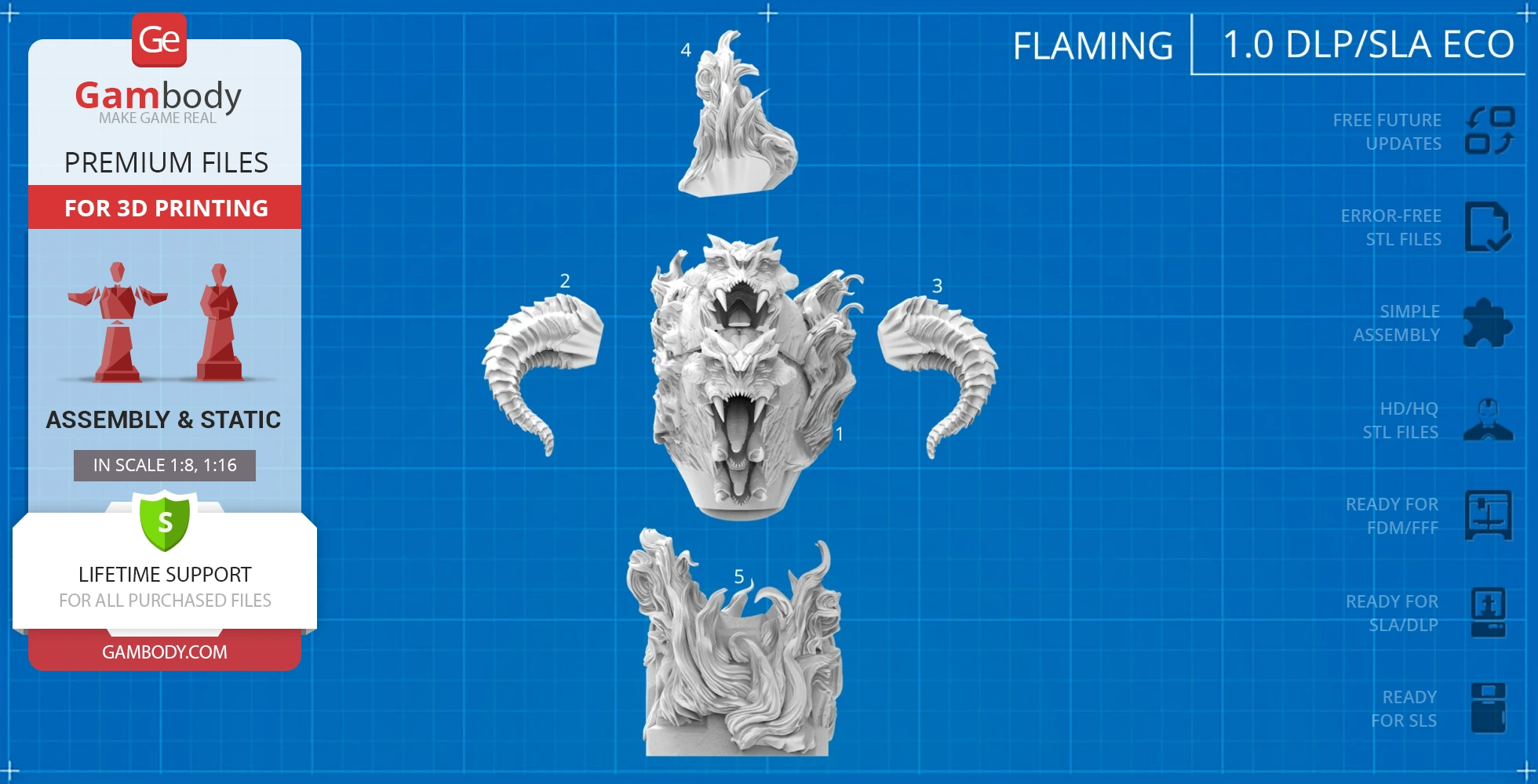 Balrog Bust - 3D Printable files | Gambody