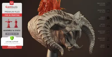 Balrog Bust - 3D Printable files | Gambody