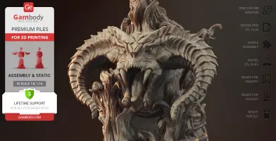 Balrog Bust - 3D Printable files | Gambody