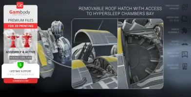 USCSS Prometheus - STL files for 3D Printing | Gambody