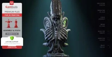 Xenomorph Mesoskeleton Bust - 3D printing STL files | Gambody