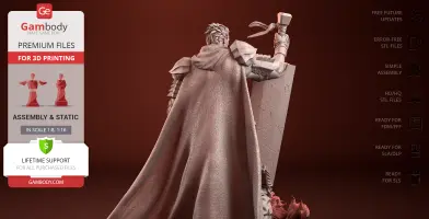 Black Swordsman Guts - 3D Files | Gambody