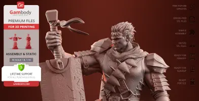Black Swordsman Guts - 3D Files | Gambody