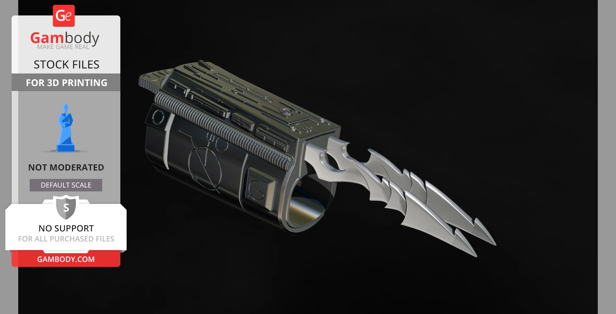 Predator Gauntlet Forearm Right - STL files for 3D printer | Gambody Stock