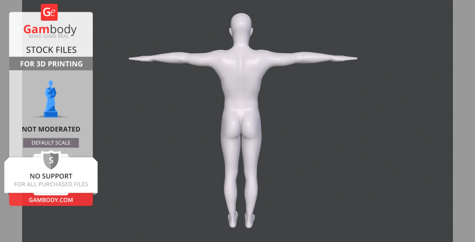 Male Base Mesh 3D Printing Model - STL files for 3D Printing | Gambody ...