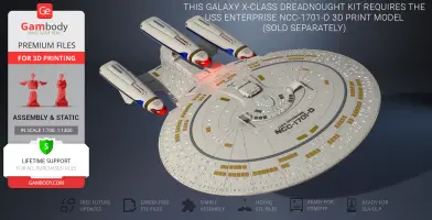Galaxy X-Class Dreadnought Kit - Star Trek 3D Models | Gambody