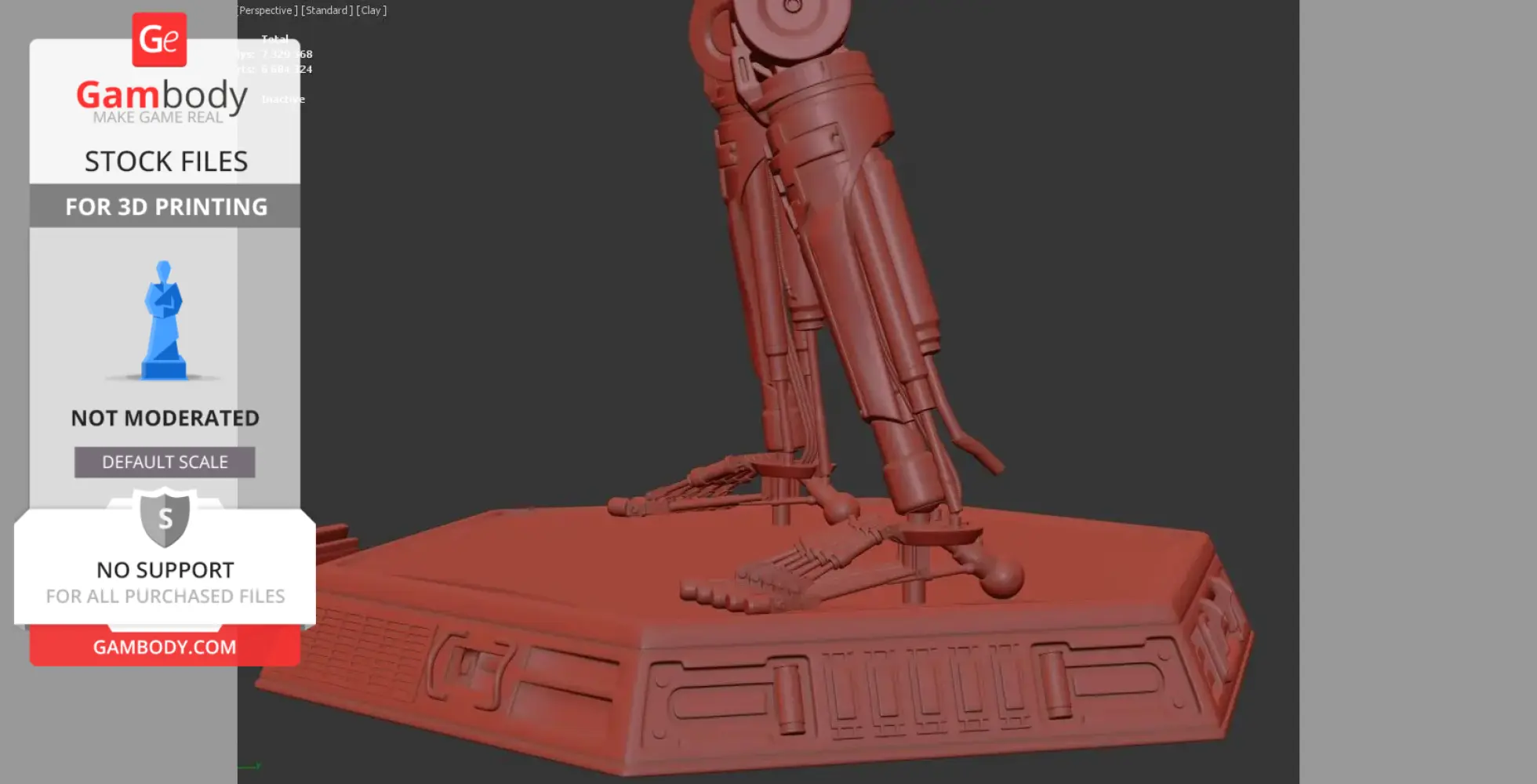 T-800 THE TERMINATOR - STL files for 3D Printing | Gambody Stock