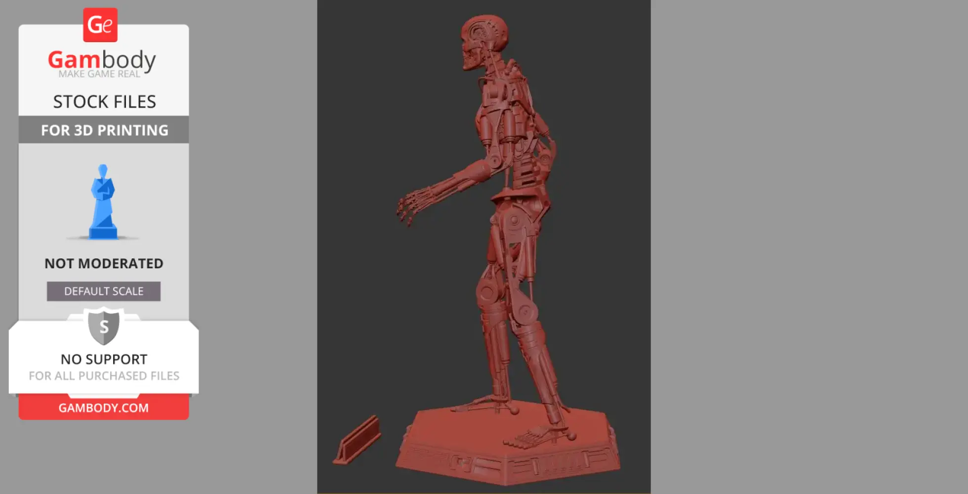 T-800 THE TERMINATOR - STL files for 3D Printing | Gambody Stock