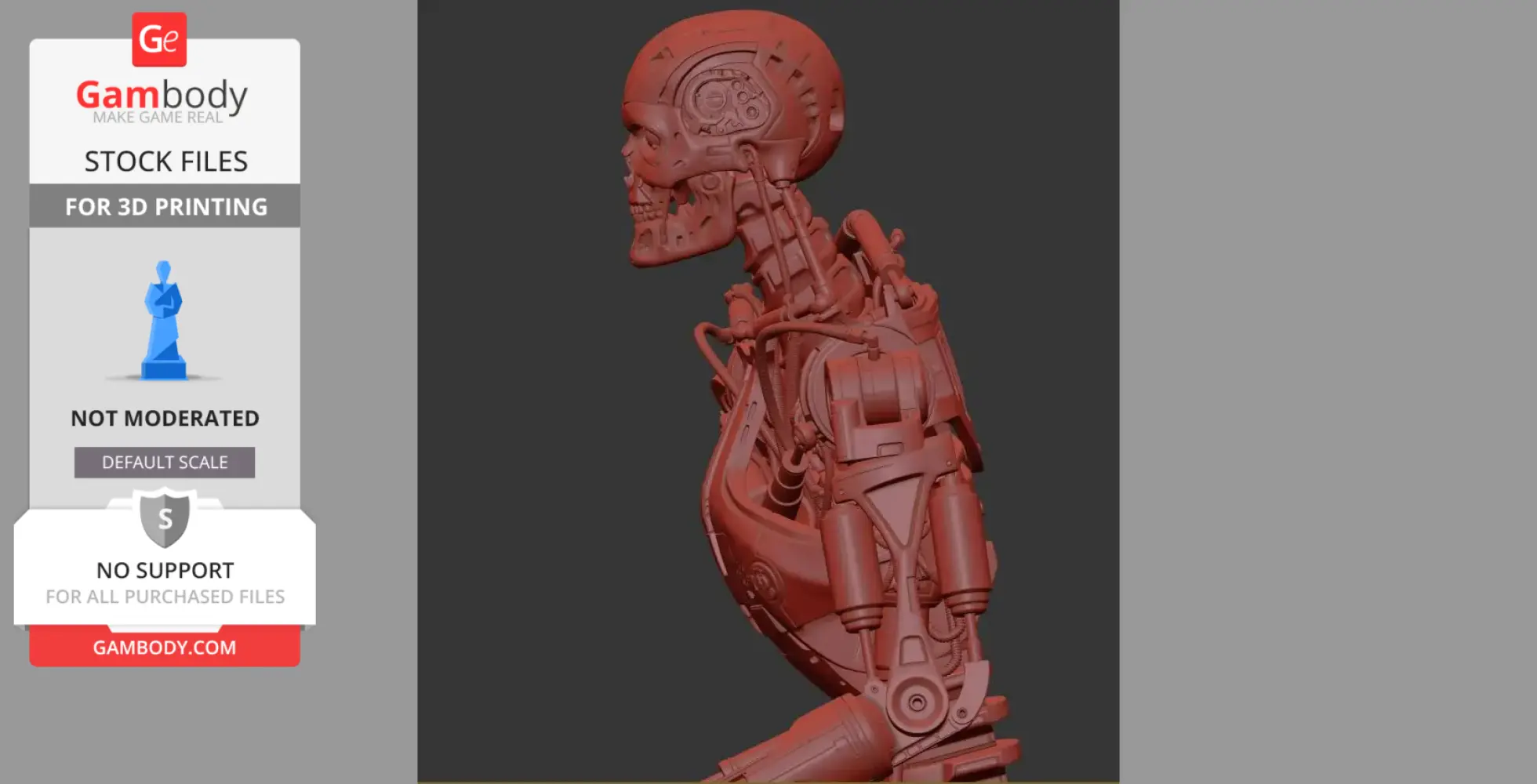 T-800 THE TERMINATOR - STL files for 3D Printing | Gambody Stock