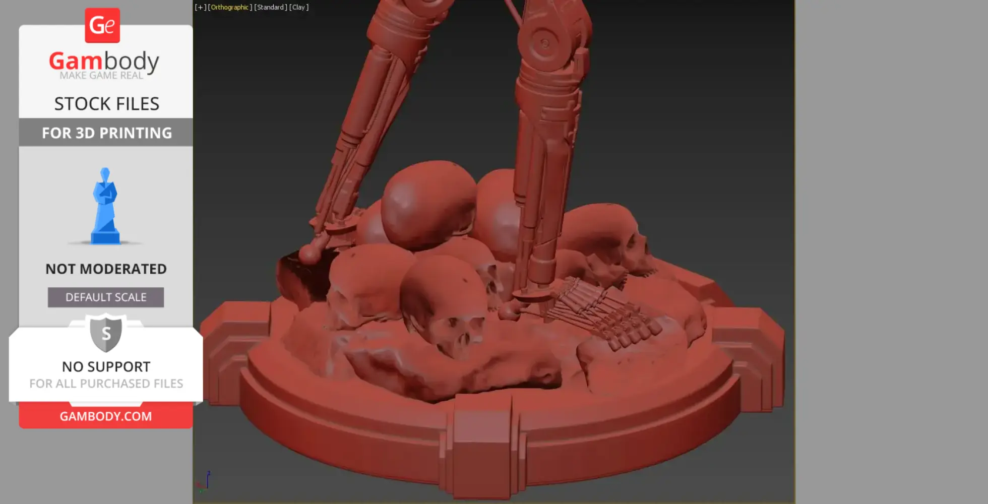 T-800 Terminator 2 Judgment Day - STL files for 3D Printing | Gambody Stock