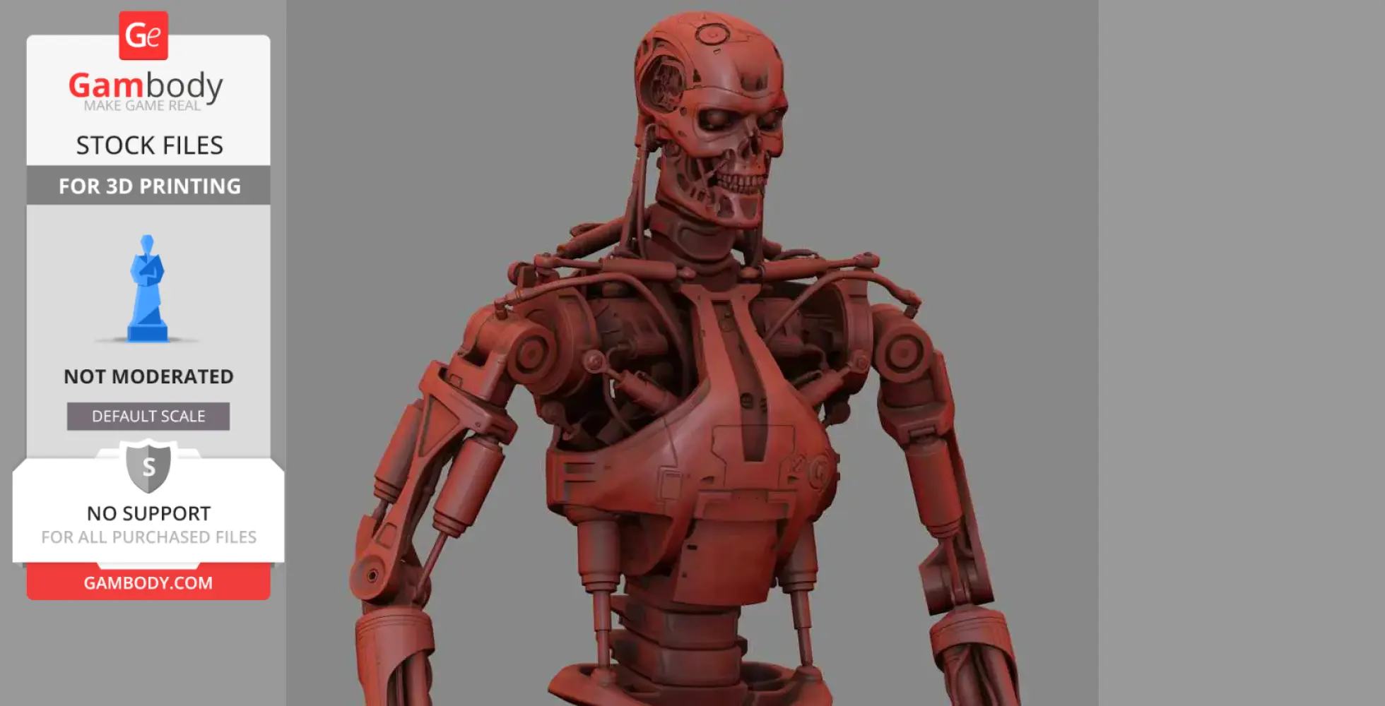 T-800 Terminator - STL files for 3D Printing | Gambody Stock
