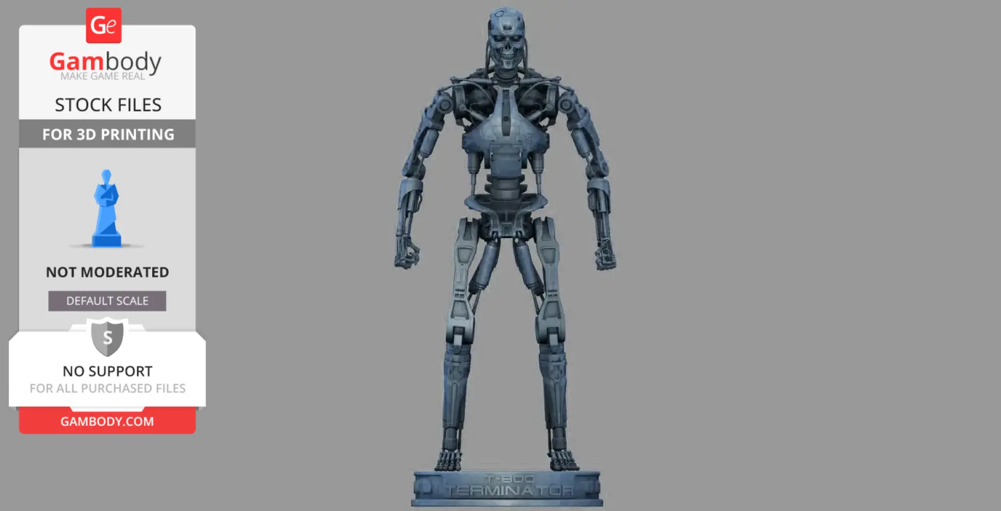 T-800 Terminator - STL files for 3D Printing | Gambody Stock